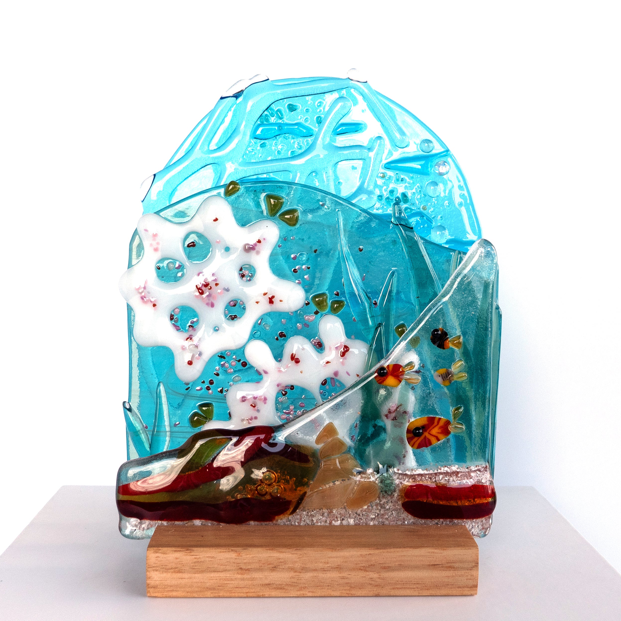 A Fiery Heart | Kiln-fired Seascape, Whimsical Reef – A FIERY HEART