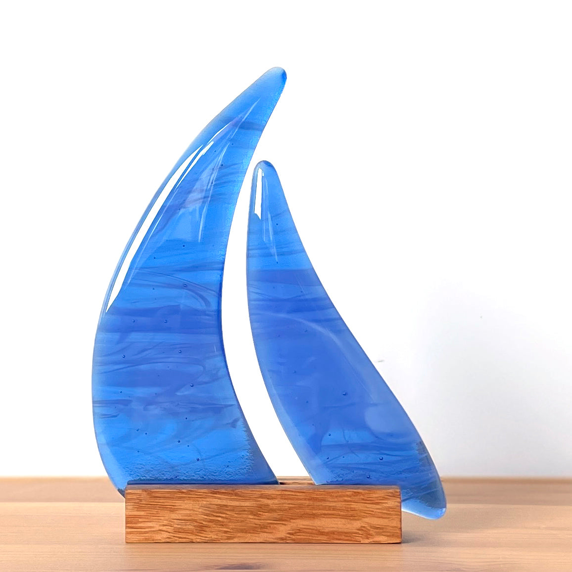 A FIERY HEART - Fused Glass Sculptures